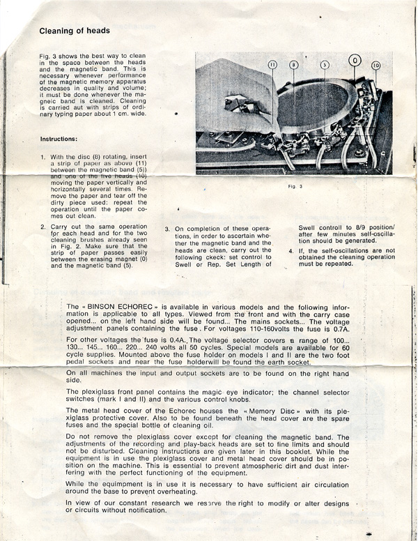 Binson Echorec Documents- Tyler Grund